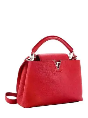 LOUIS VUITTON Capucines Bb Satchel - Red