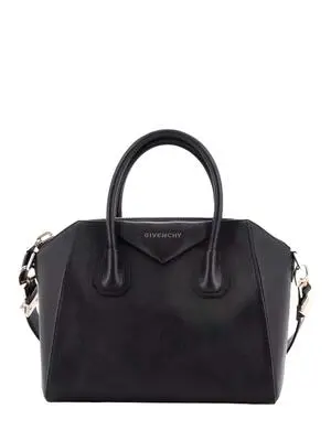 Givenchy Antigona Glazed Leather Medium Satchel - Black