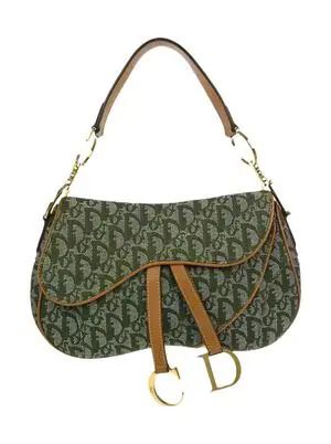 Dior 2001 Double Saddle Tote Bag - Green