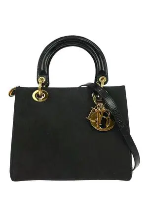 Dior 2001 Lady Two-way Tote Bag - Black