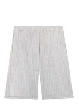 GCDS Pinstripe Logo Shorts