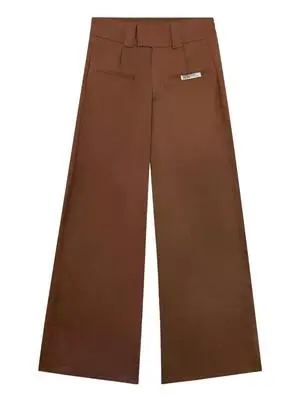 Gcds Wide-leg Trousers - Brown