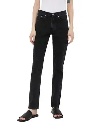 SAMSOE SAMSOE Buttoned Jeans - Black