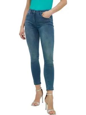 Patrizia Pepe Buttoned Slim Jeans - Blue