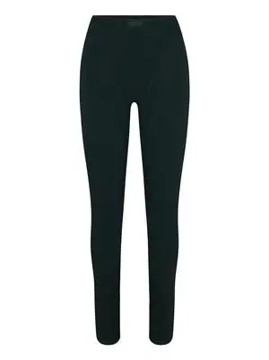 NIKESKIMS Matte High-waisted V-line 26" Leggings 'dark Teal/dark Teal - Green
