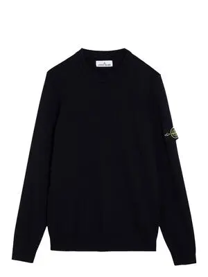 Stone Island Lambs Wool Crewneck - Blue