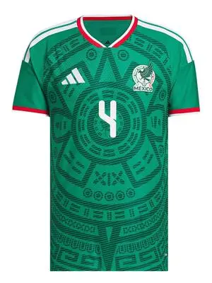 Adidas Mexico 26 Home Alvarez Authentic Jersey - Green