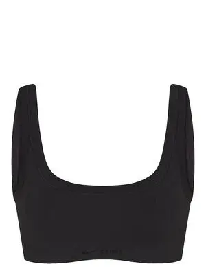 NIKESKIMS Vintage Seamless Scoop Neck Bra - Black