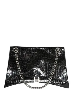 Balenciaga Crush Chain Bag - Black