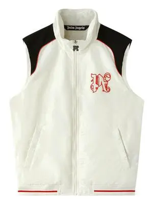 Palm Angels X Haas Moneygram Racing Paddock Vest - Cream