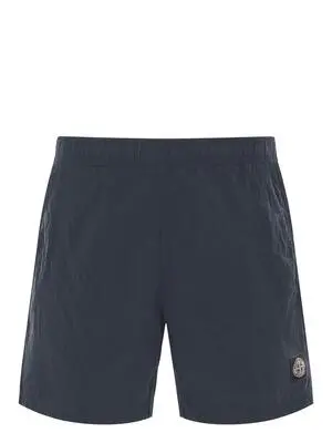 Stone Island Compass Patch Swim Shorts - Blue