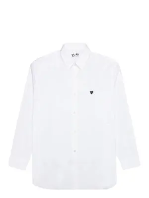 PLAY COMME DES GARCON Small Emblem Button-Down Shirt