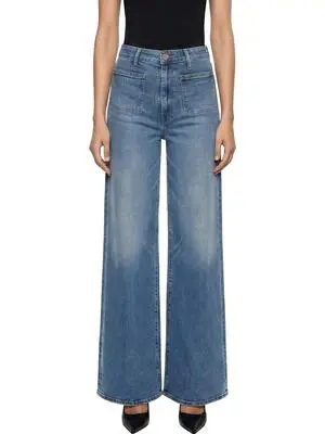 MOTHER Wide Leg Jeans - Blue