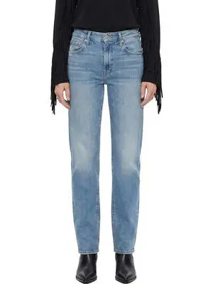 MOTHER Straight Leg Jeans - Denim