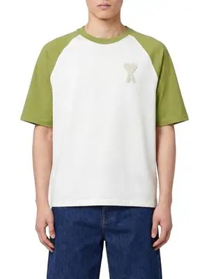 AMI Paris Cotton T-shirt Beige