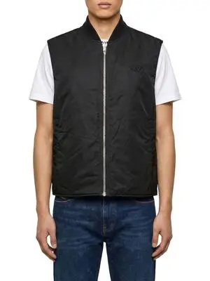 DIESEL® Quilted Zip-up Vest - Black