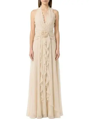 Blumarine Halter Maxi Dress - Amber