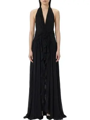 Blumarine Halter Maxi Dress - Black