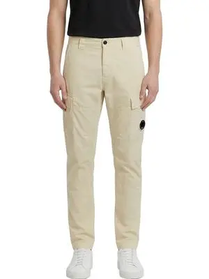 C.P. COMPANY C.P. Company Stretch Cotton Cargo Trousers Beige