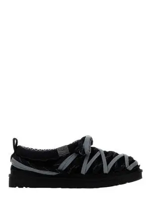 UGG Tasman Lace Suede Sabots - Black