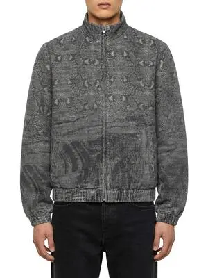 DAILY PAPER Printed Bomber Jacket - Denim