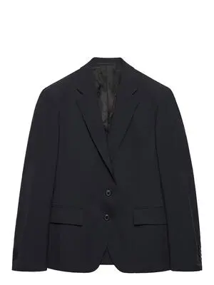 Prada Single-breasted Wool Jacket - Navy