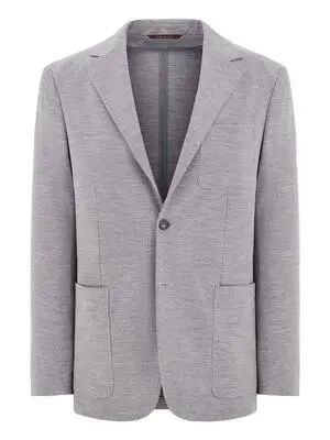 Canali Jersey Jacket - Grey