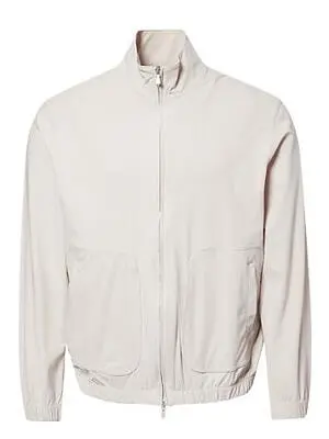 Eleventy Tech Stretch Zipped Woven Jacket - Sand