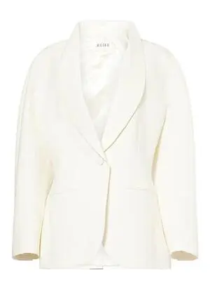 ROHE FRAMES Balloon Cinched-waist Wool Blazer - Off White