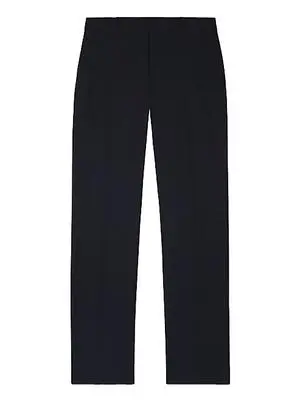The Kooples Straight-leg Tailored Woven Trousers - Dark Navy