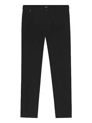 BOSS Slim-fit Stretch-cotton Trousers - Black