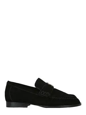 Steve Madden Morgen Suede Loafers - Black