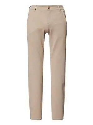 Paige Stafford Straight-leg Stretch-jersey Trousers - Warm Birch