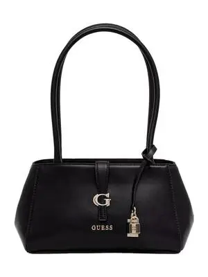 Guess Logo-plaque Tote - Black