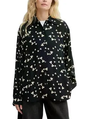 Marc O'polo Floral-print Shirt - Black