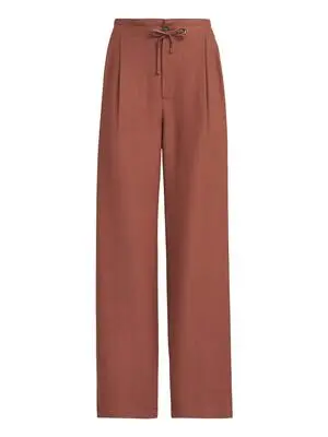 Brunello Cucinelli Twill Drawstring Trousers - Red