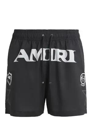 Amiri Logo Swim Shorts - Black