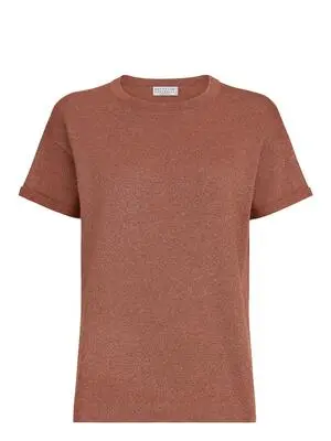 BRUNELLO CUCINELLI Cashmere-Blend Sparkling T-Shirt