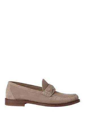 Brunello Cucinelli Suede Loafers - Brown
