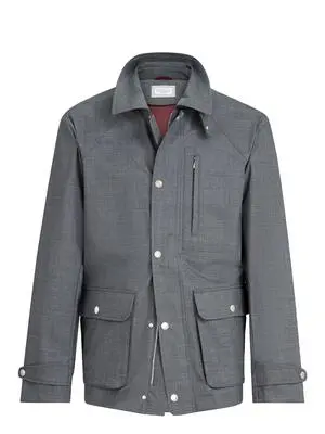 Brunello Cucinelli Virgin Wool Field Jacket - Grey