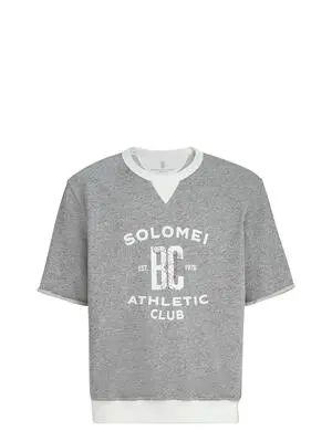 Brunello Cucinelli Cotton-blend Athletic Club Sweatshirt - Grey