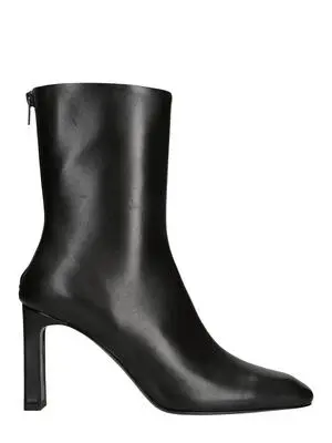 TOTEME Calfskin Ankle Boots 85 - Black