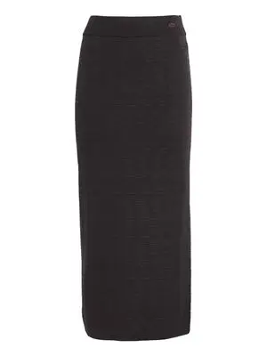 AGNONA Wool-Blend Knit Midi Skirt