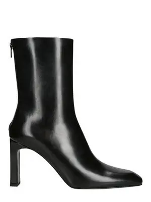 TOTEME Nappa Leather Ankle Boots - Black