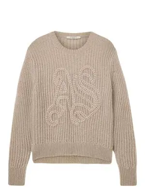 ALLSAINTS Wool-blend Chain Knit Sweater - White