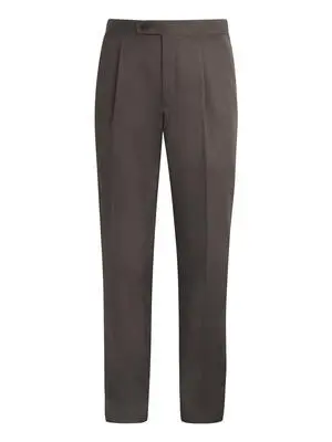 BRIONI Cotton Pleated Trousers
