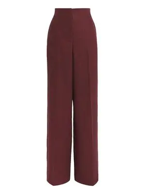 Lafayette 148 New York Linen Thames Wide-leg Trousers - Brown