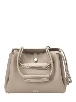 Loewe Medium Grained Leather Madrid Shoulder Bag - Green