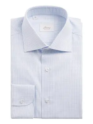 Brioni Cotton Check Shirt - White