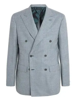 Brioni Wool-silk-linen Soffio Blazer - Blue